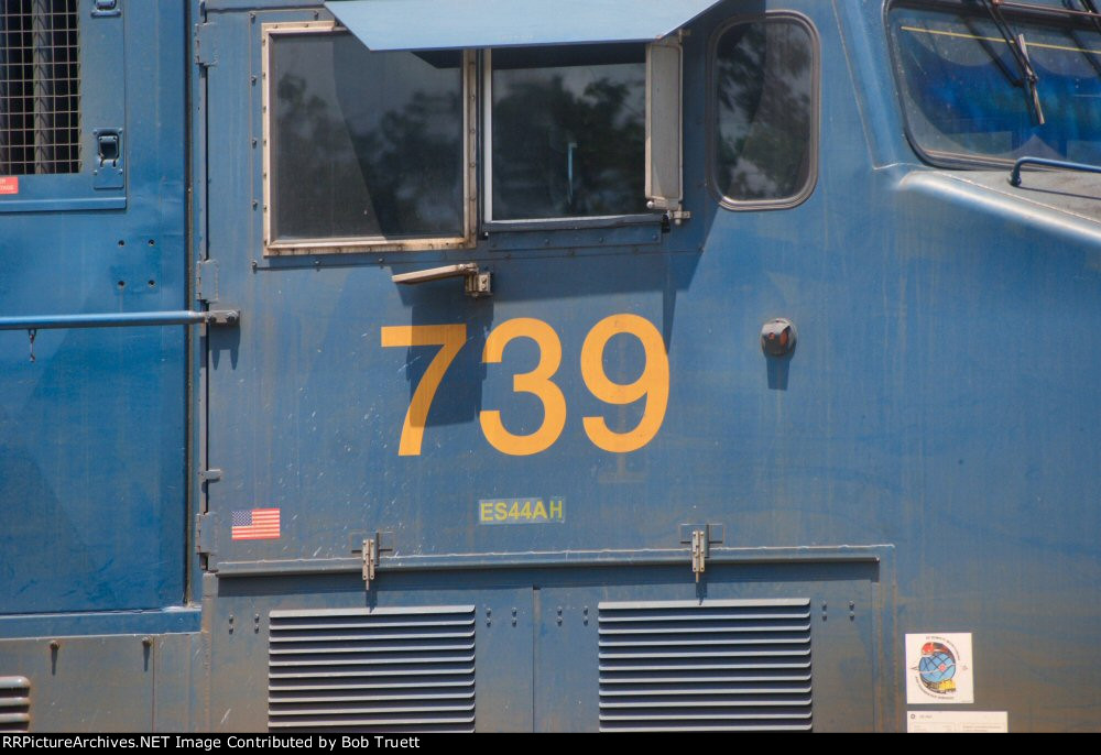 Layover Power CSX 739 & 8777 sitting in the yard on May 25th, 2012